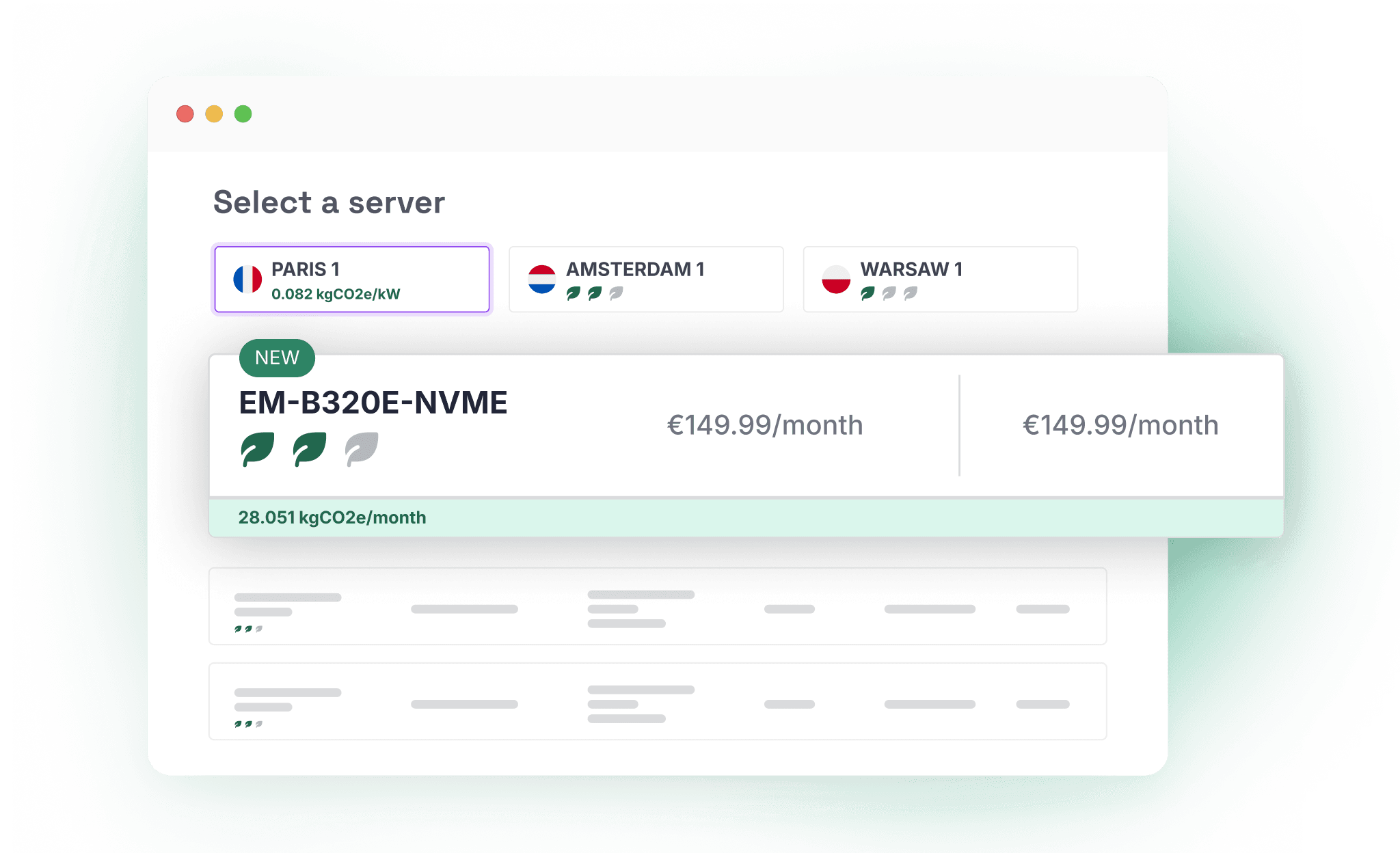 Environmental Footprint Calculator | Scaleway